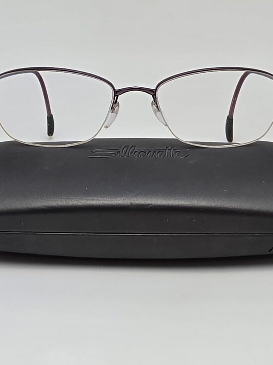 Silhouette | Accessories | Silhouette 664 4 6052 Purple Semi Rimless ...